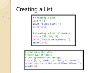 LM 28 - List (Operations, Slice, Methods).pptx