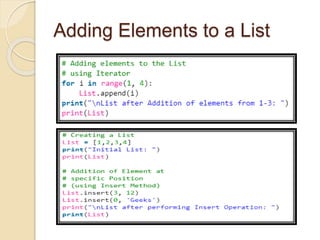LM 28 - List (Operations, Slice, Methods).pptx