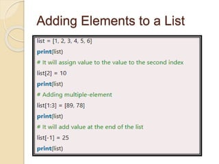 LM 28 - List (Operations, Slice, Methods).pptx