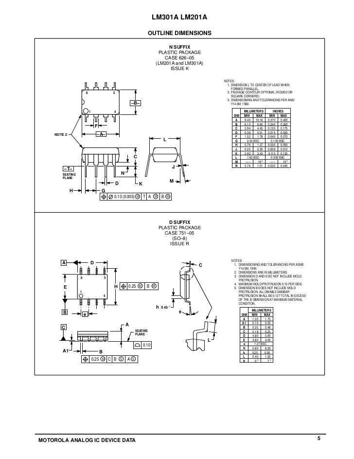 LM301 Operational Amplifiers