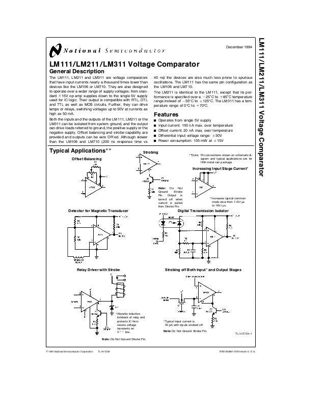 Lm 311 datasheet