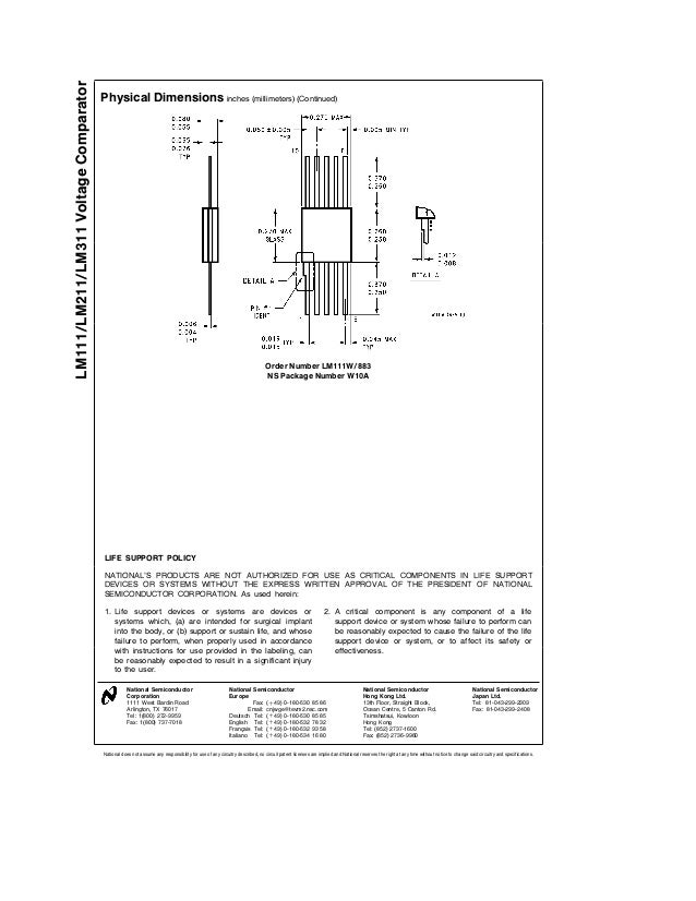 Lm 311 datasheet