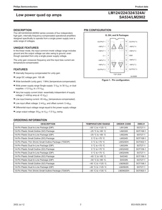 LM324 Low Power Quad Op Amps | PDF