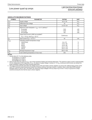 LM324 Low Power Quad Op Amps | PDF