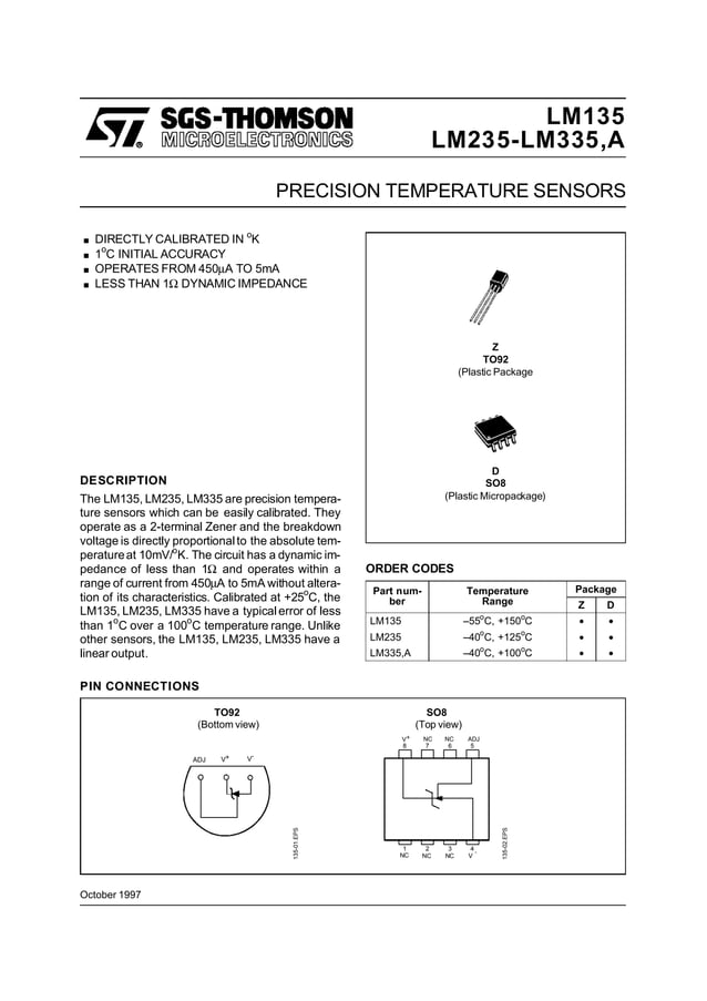 Lm335 and lm335_z | PDF | Physics | Science