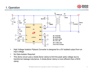 High Voltage Isolation Flyback Converter using LTspice | PPT