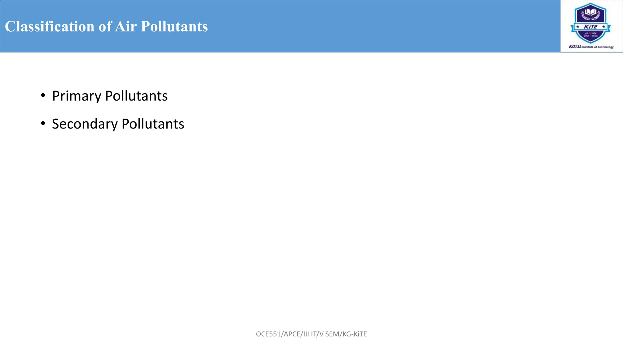 LM4 - Classification of air pollutants and their effect on human health.pptx