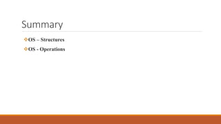 LM5 - Computer System Organization, OS (Structure & Operations).pptx