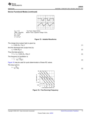 Hoja de datos lm 555 y configuraciones | PDF