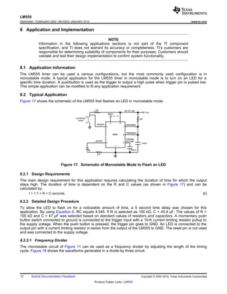 Hoja de datos lm 555 y configuraciones | PDF