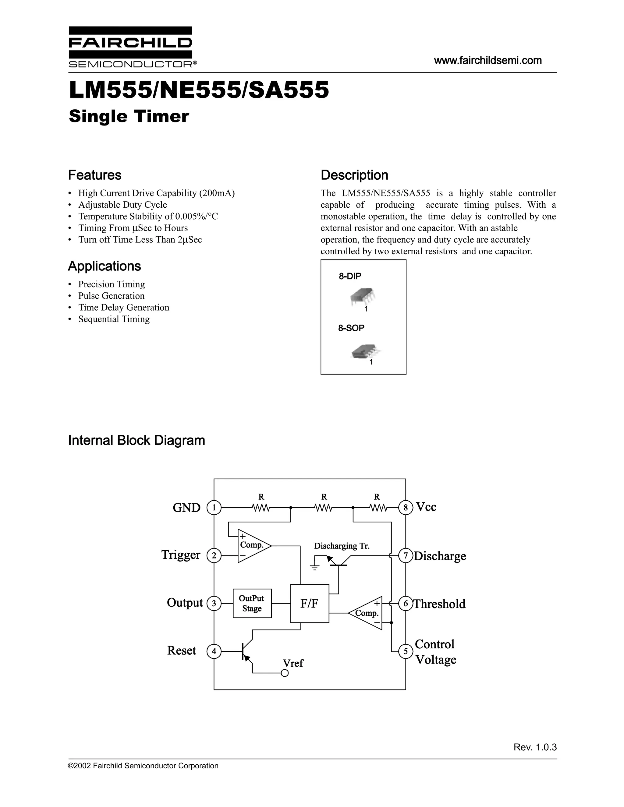 LM555.PDF. usos variables como para prender luces secuenciales usando también el ic 4017 | PDF
