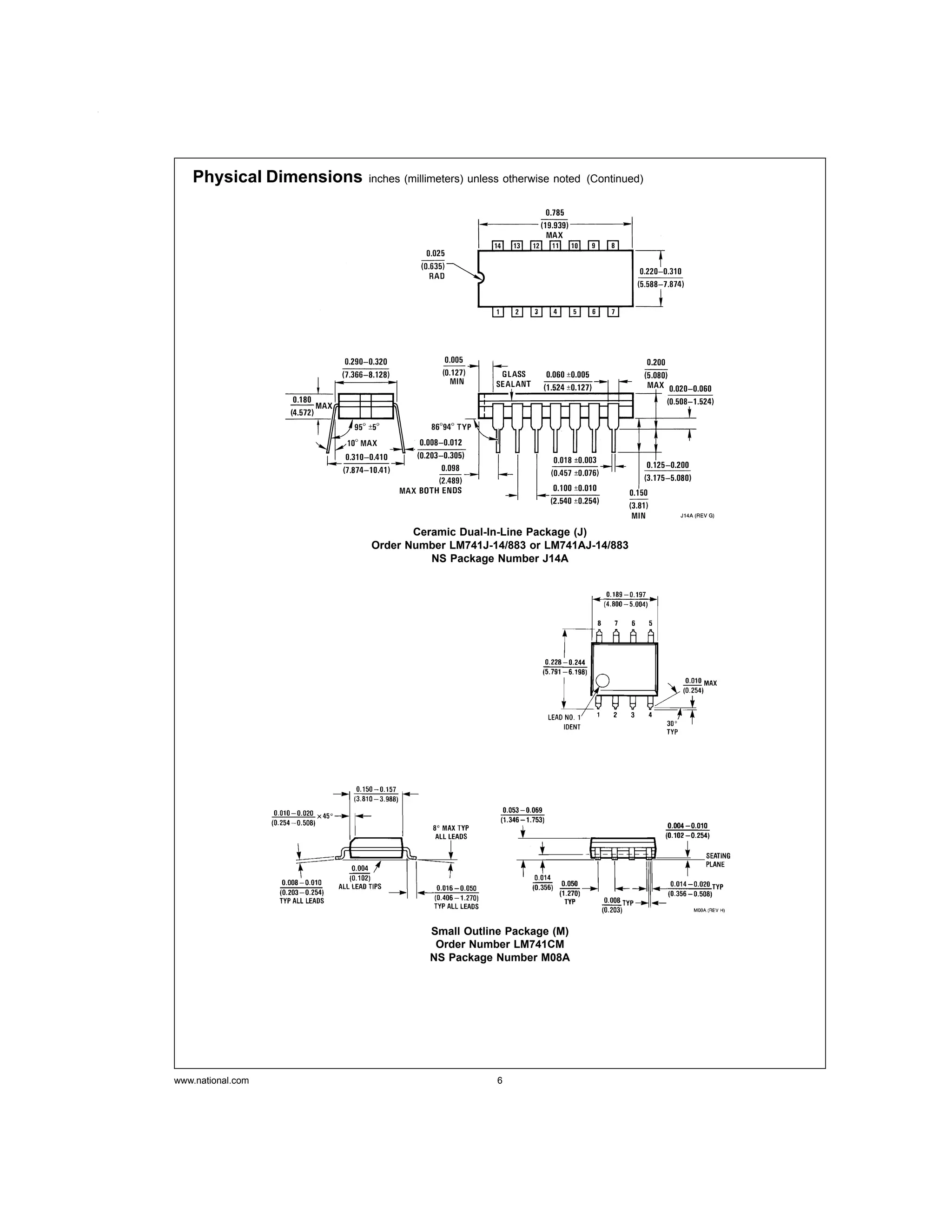 LM741 DATA SHEET | PDF