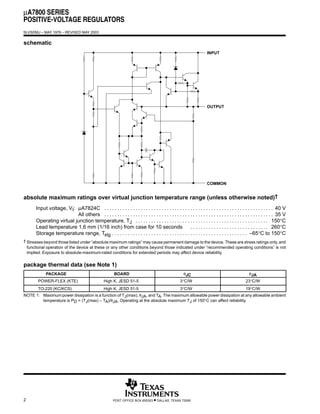 Data Sheet LM7805 | PDF