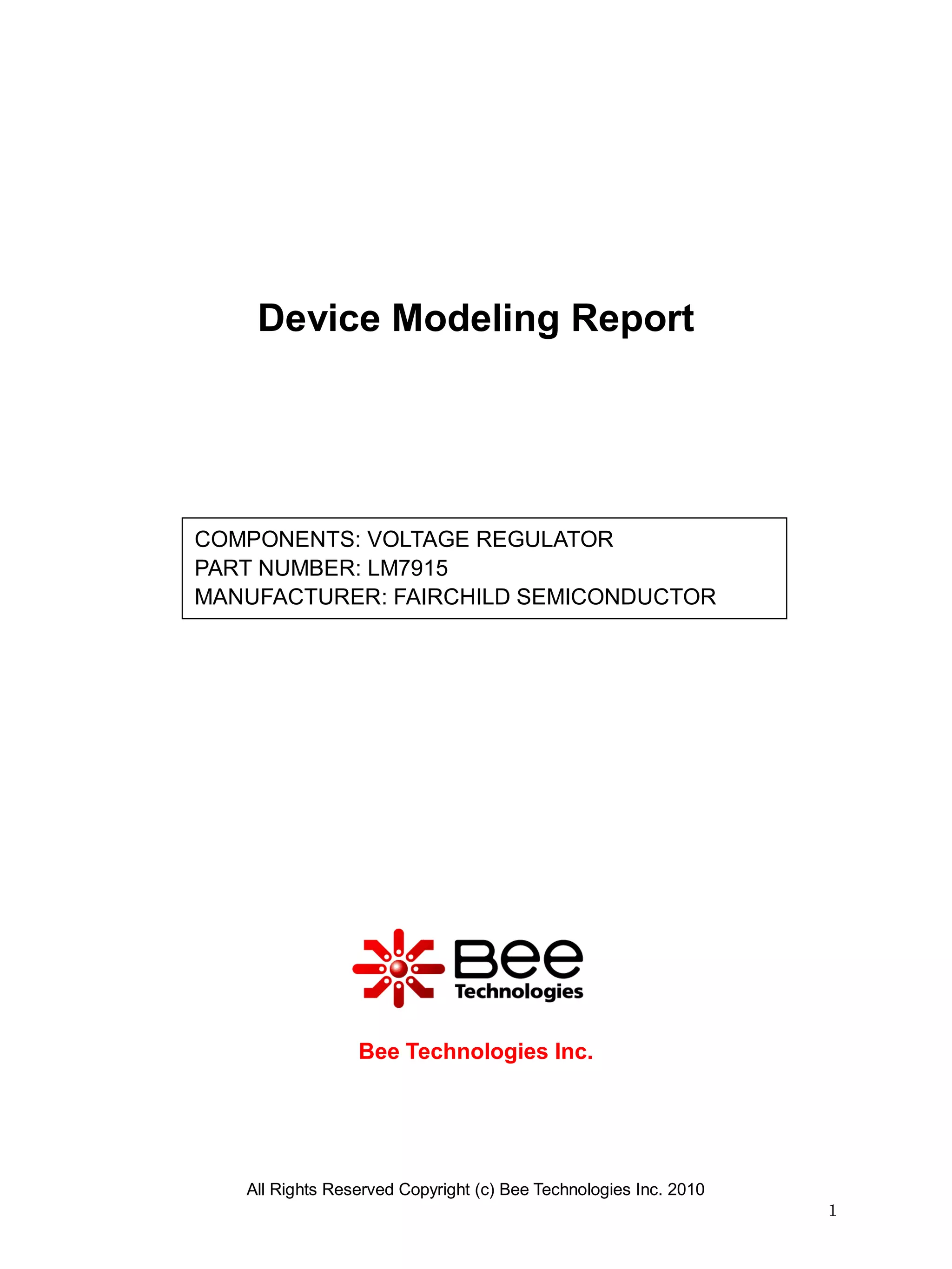 SPICE MODEL of LM7915 SIMetrix in SPICE PARK | PDF