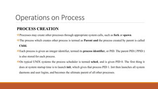 LM9 - OPERATIONS, SCHEDULING, Inter process xommuncation | PPT