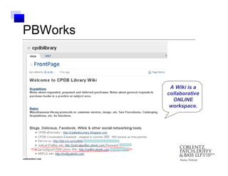 LMA-SF 2010 PBWorks Presentation | PPT