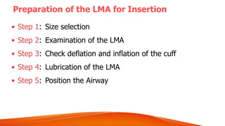 LAYNGEAL MASK AIRWAY | PPTX