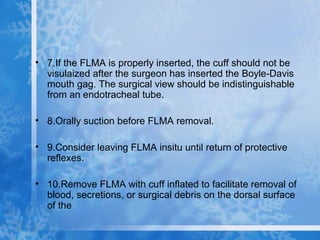 Lma in ent surgeries | PPT