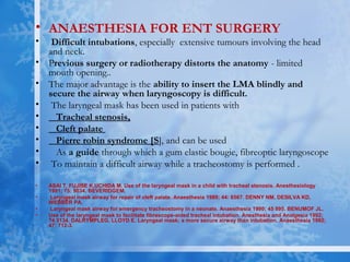 Lma in ent surgeries | PPT | Ear, Nose and Throat Conditions | Diseases ...