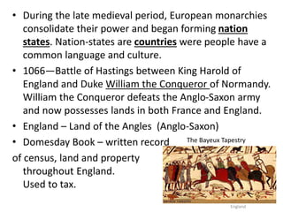 Late Middle Ages SOL Notes | PPTX