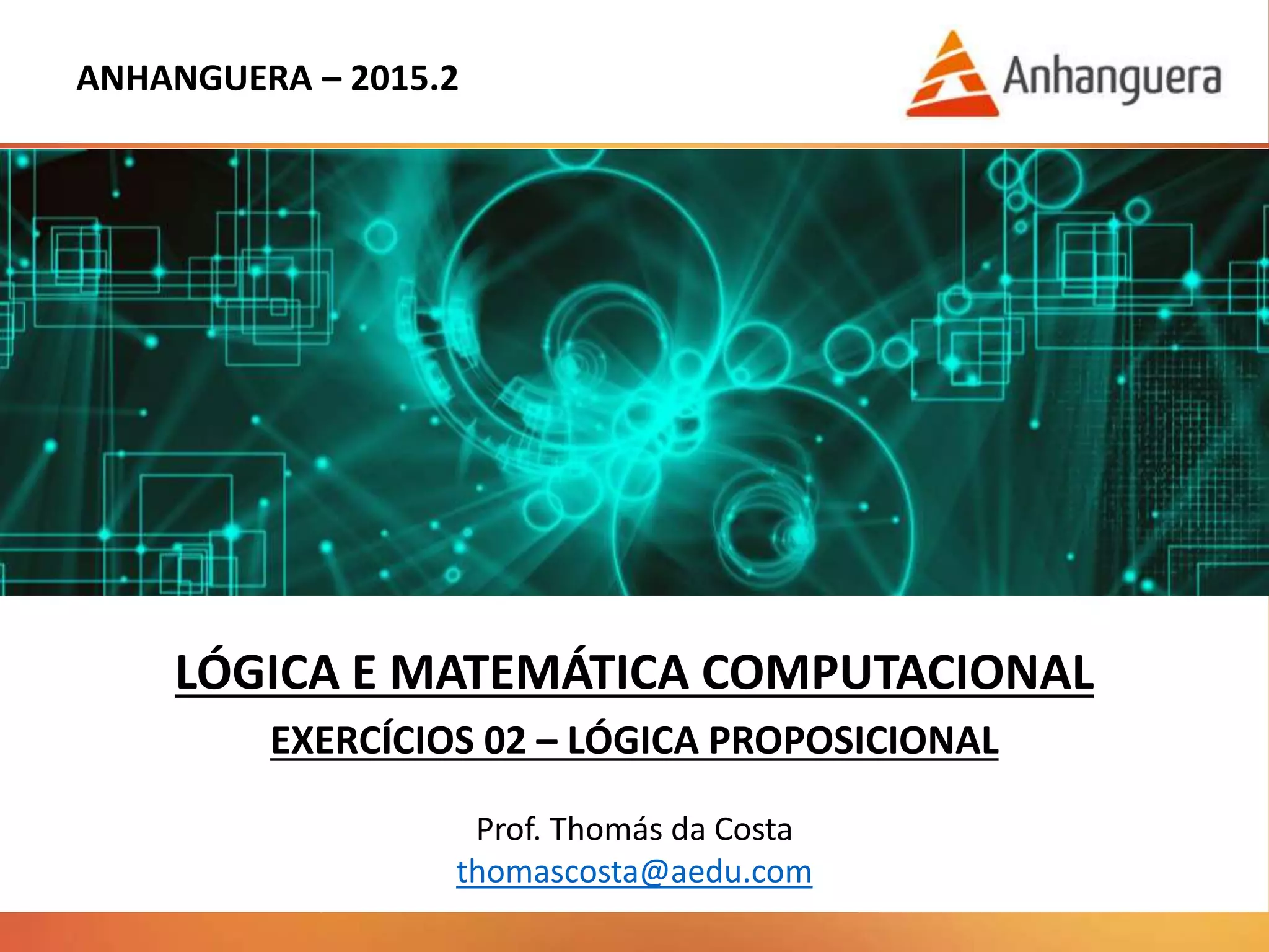 Logica De Matematica Exercicios - FDPLEARN