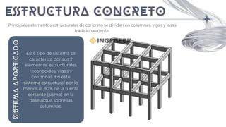 estructuras de acero, concreto y madera asi como funciones | PDF