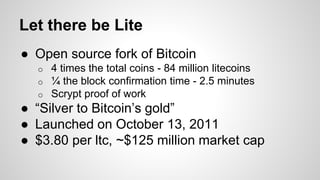 Litecoin from genesis to the moon by Charlie Lee | PPTX