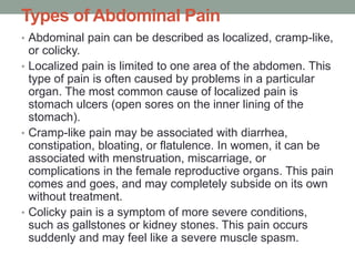 Abdominal pain By - Lalitmohan Gurjar | PPTX
