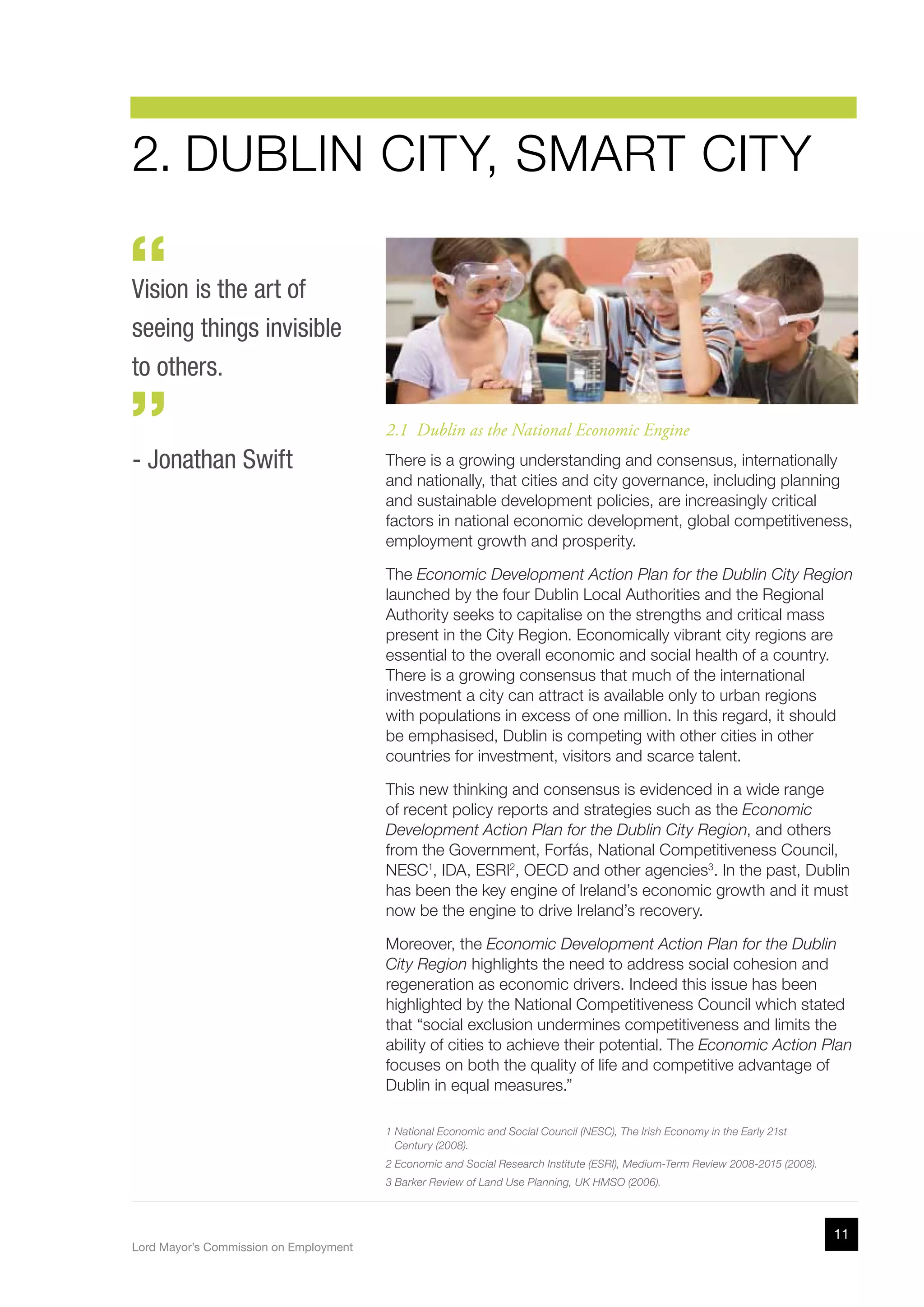 Lord Mayor of Dublin Commission on Employment | PDF
