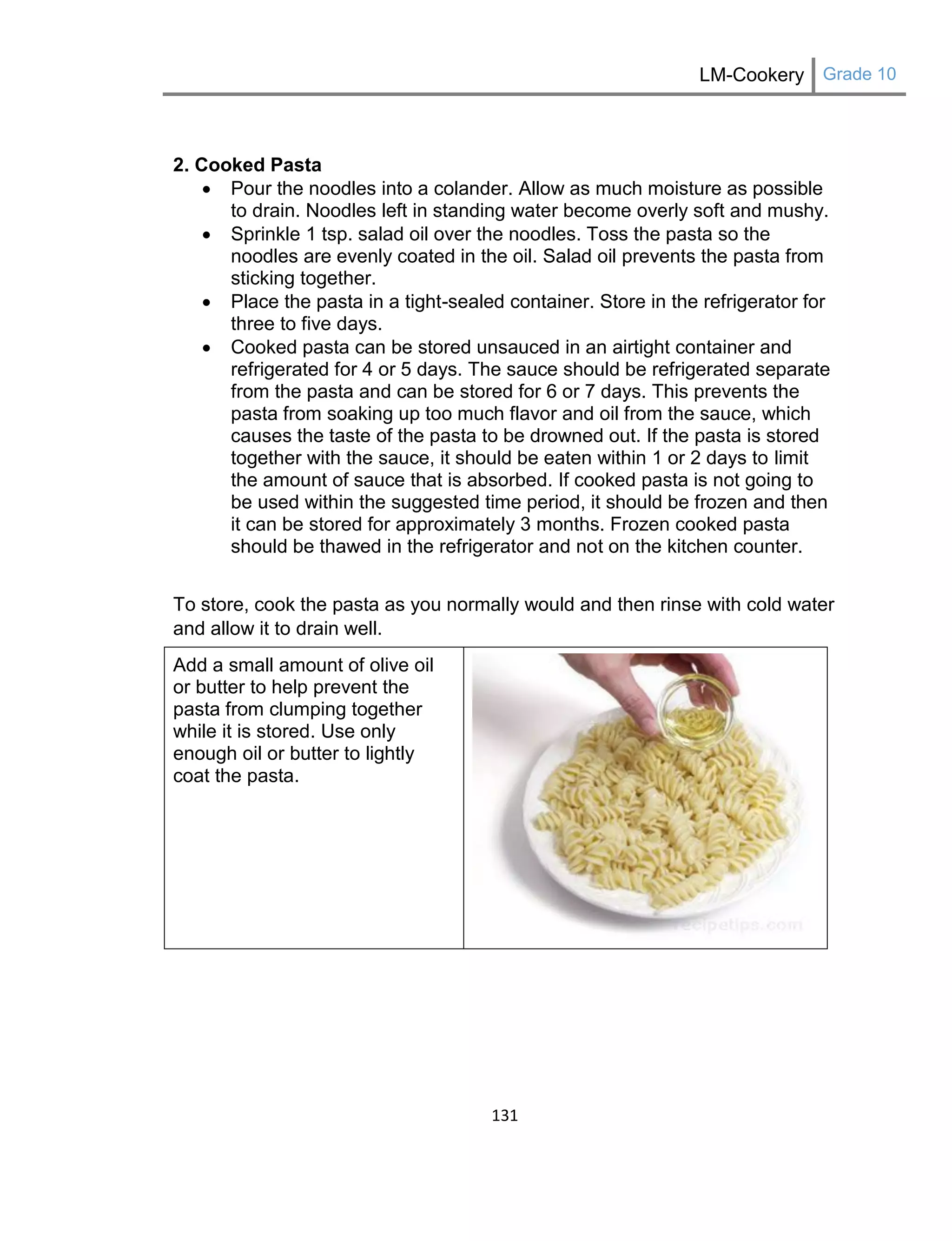 LM Cookery G10 | PDF