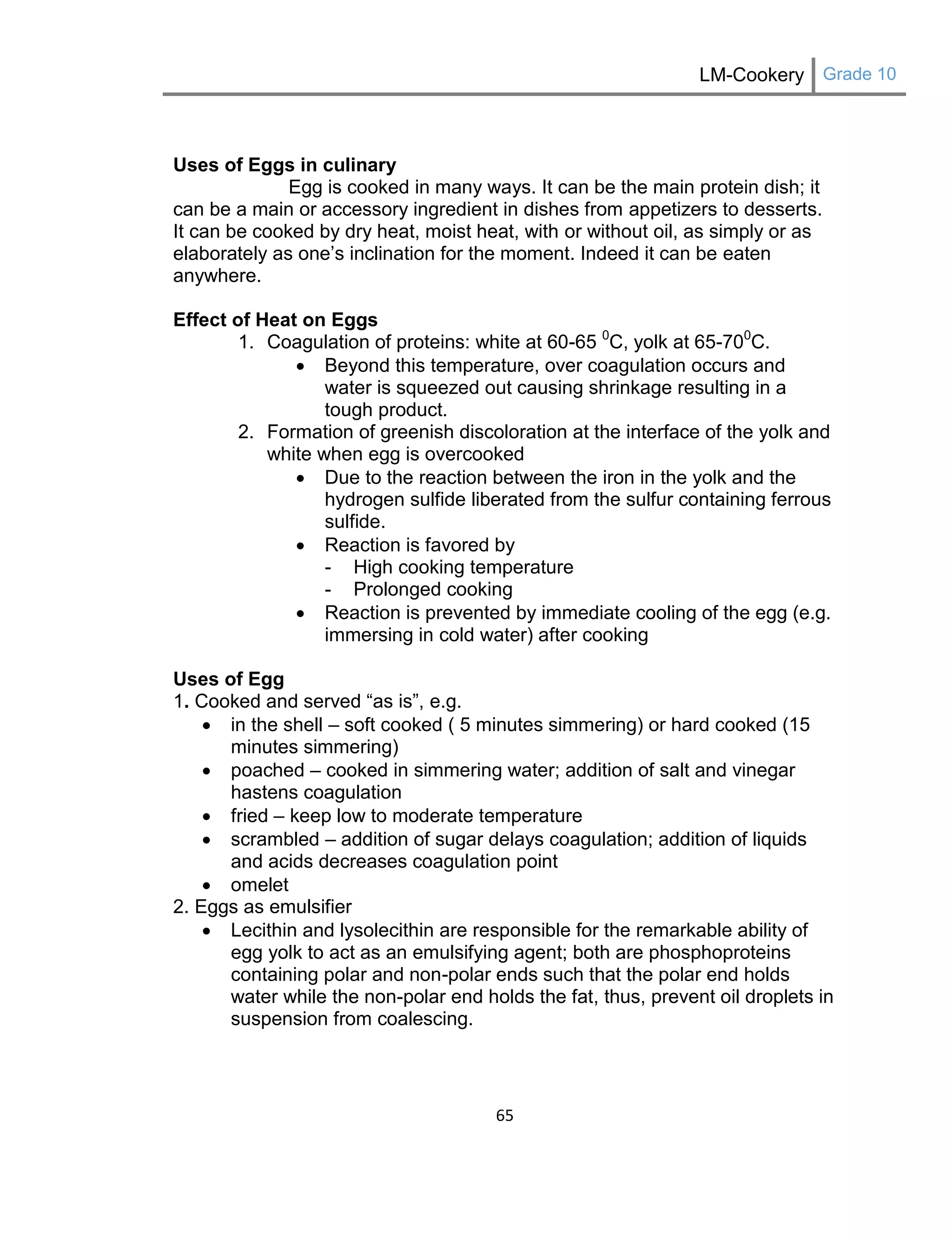 LM Cookery G10 | PDF