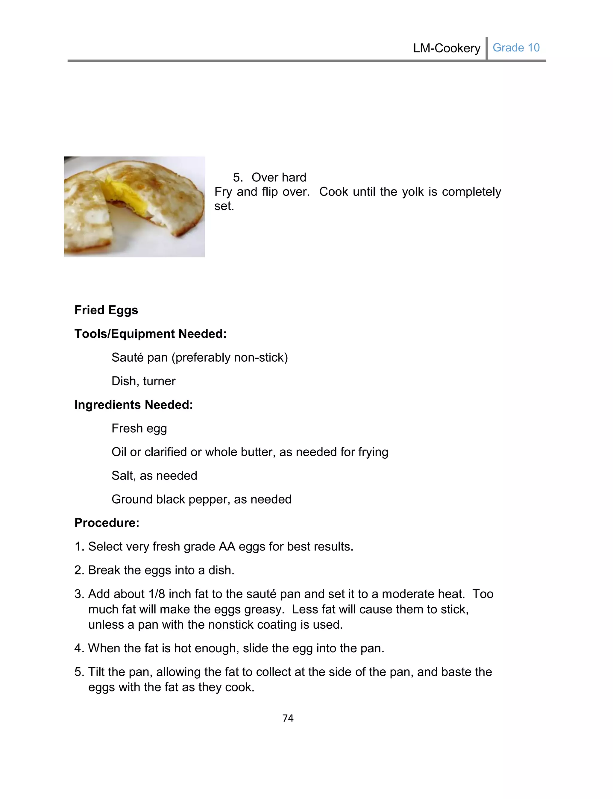 LM Cookery G10 | PDF