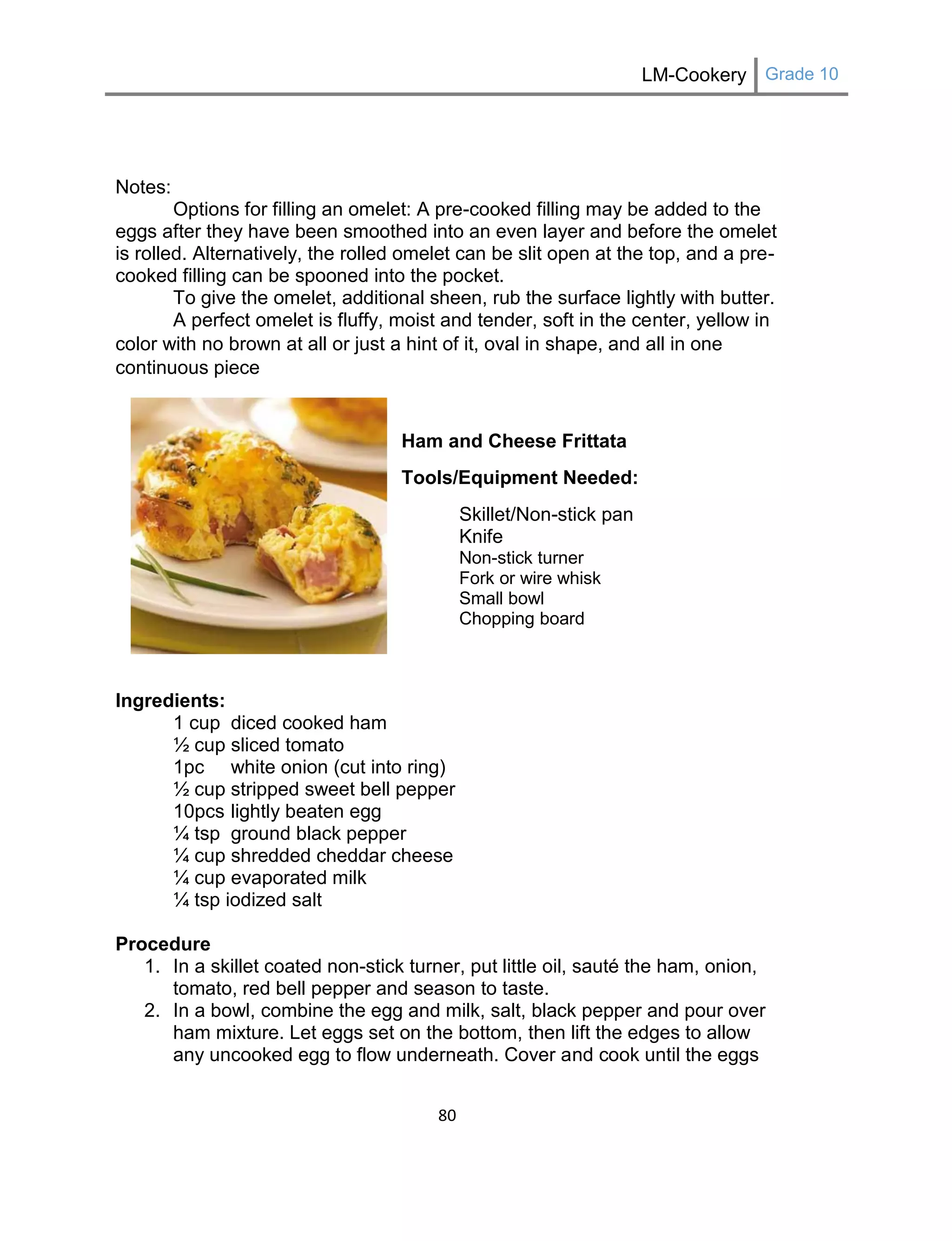 LM Cookery G10 | PDF