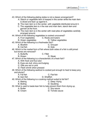 LM Cookery G10 | PDF