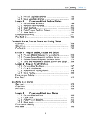 LM Cookery G10 | PDF