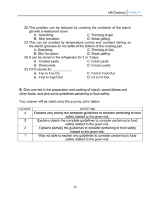 LM Cookery G10 | PDF
