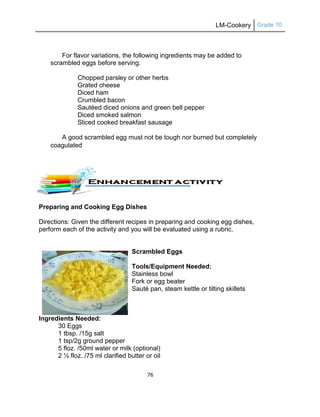 LM Cookery G10 | PDF