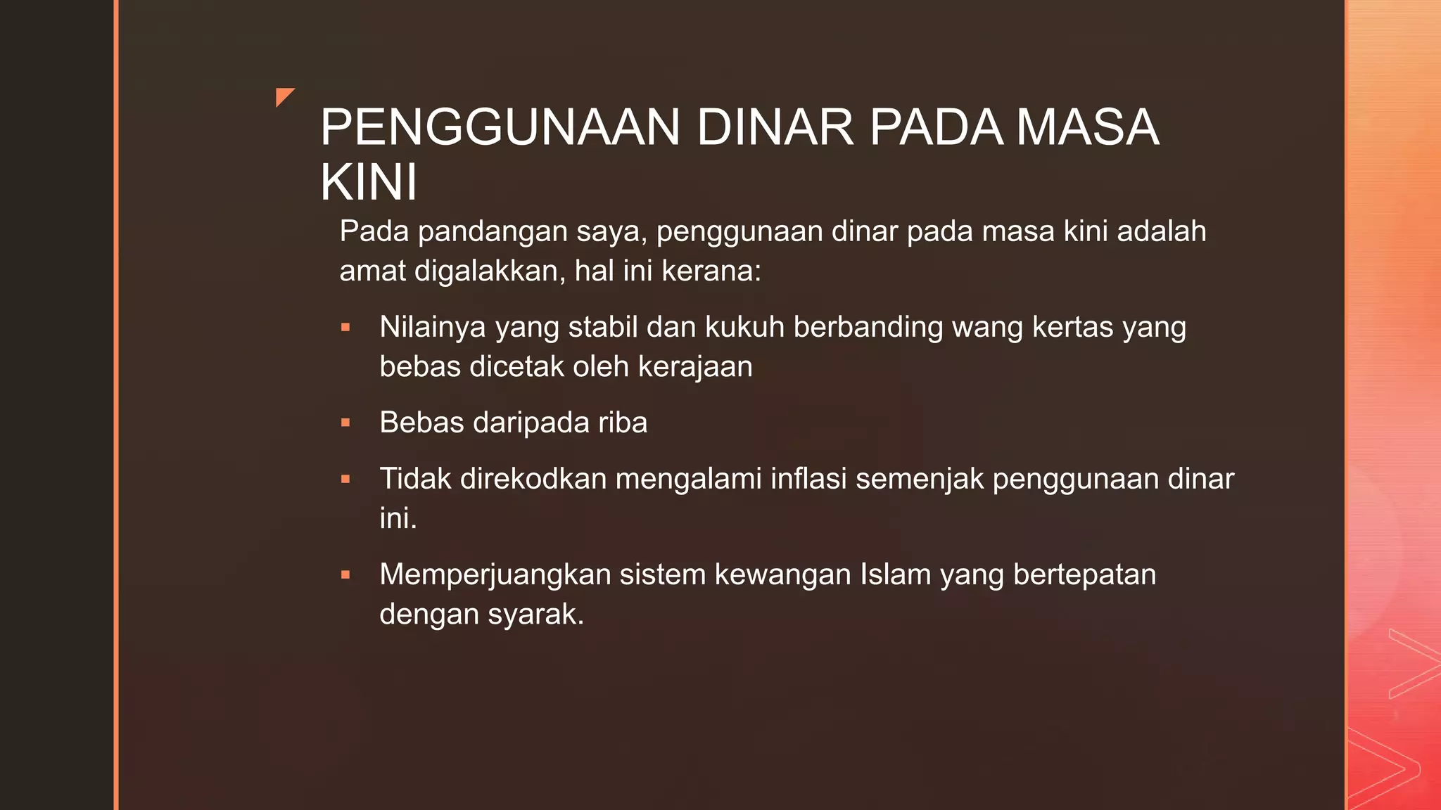 Lmcp 1522 pembangunan mapan dalam islam dinar emas (a164845 nurul a'lia binti md muhayadin | PPT