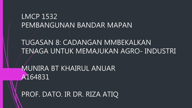 Lmcp 1532 tugasan 8 | PPT