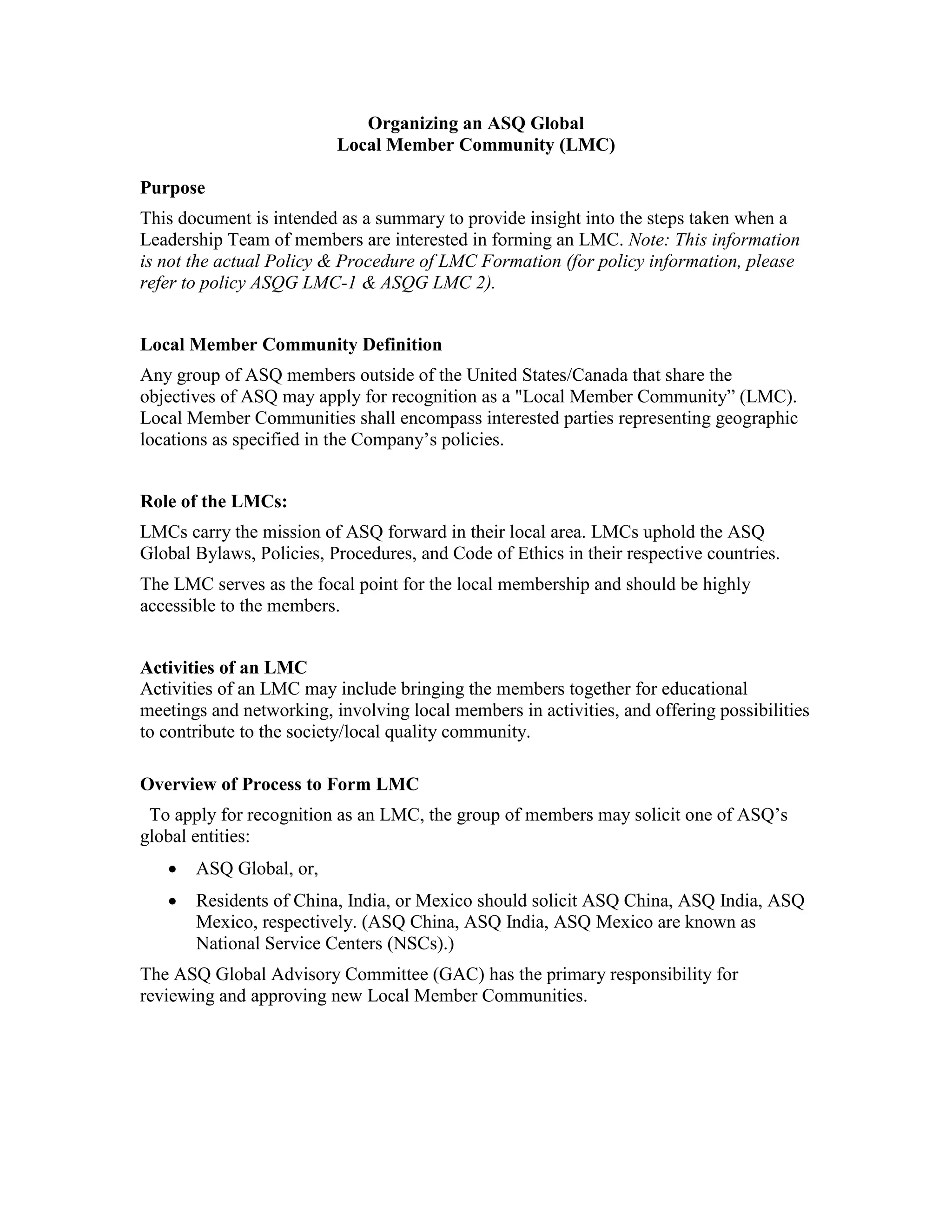 Lmc resources how to organize 2016 | PDF