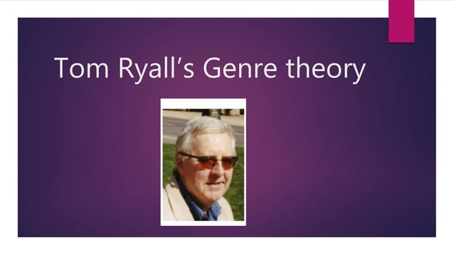 Tom ryall’s genre theory | PPT