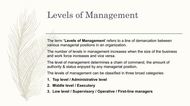 Lmdaf lec 2 understanding the different parts of management | PPT