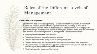 Lmdaf lec 2 understanding the different parts of management | PPTX