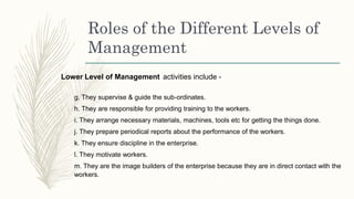 Lmdaf lec 2 understanding the different parts of management | PPT