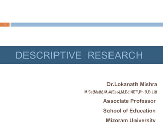 Lm descriptive research | PPT