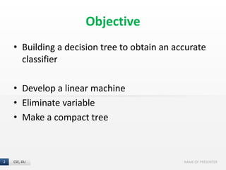 Linear Machine Decision Tree | PPTX