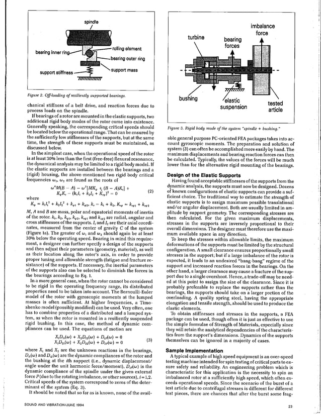 The Use of Resilient Bearing Supports for High Speed Rotors | PDF
