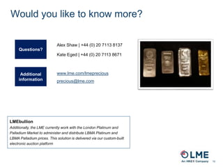 LMEprecious Presentation | PPT