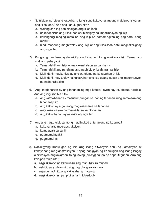 ESP GRADE 10 LEARNER'S MODULE | PDF