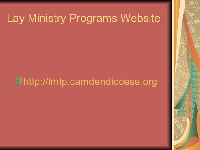Lay Ministry Formation Program - 2010 | PPT